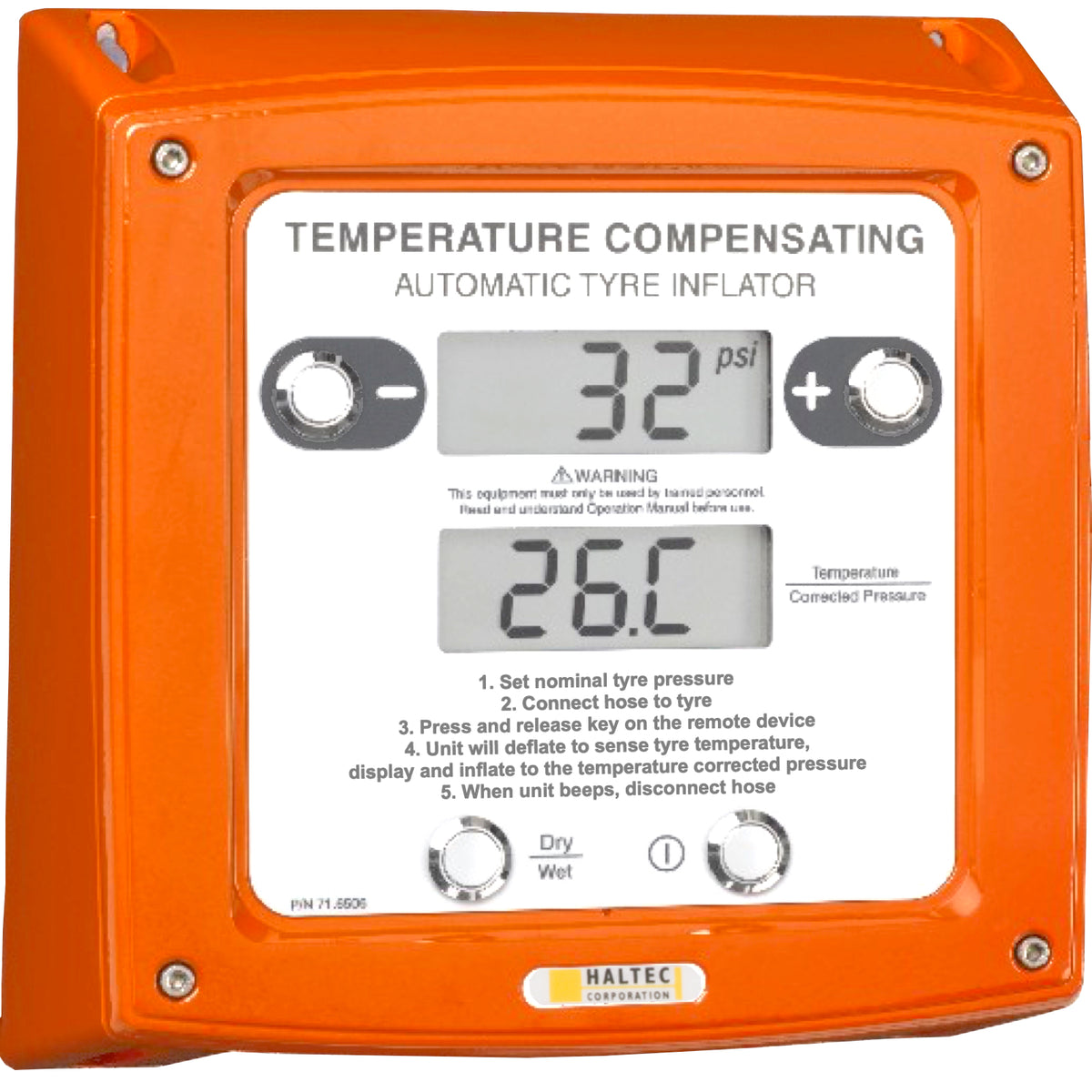 Haltec 89-XTC Automatic Wireless Temperature Compensating Digital Tire ...