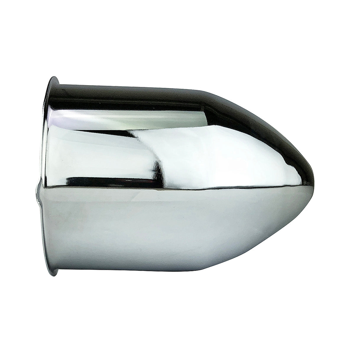 Chrome Push Through Bullet Center Cap 3.18 Center Bore Auto Trailer Wh ...