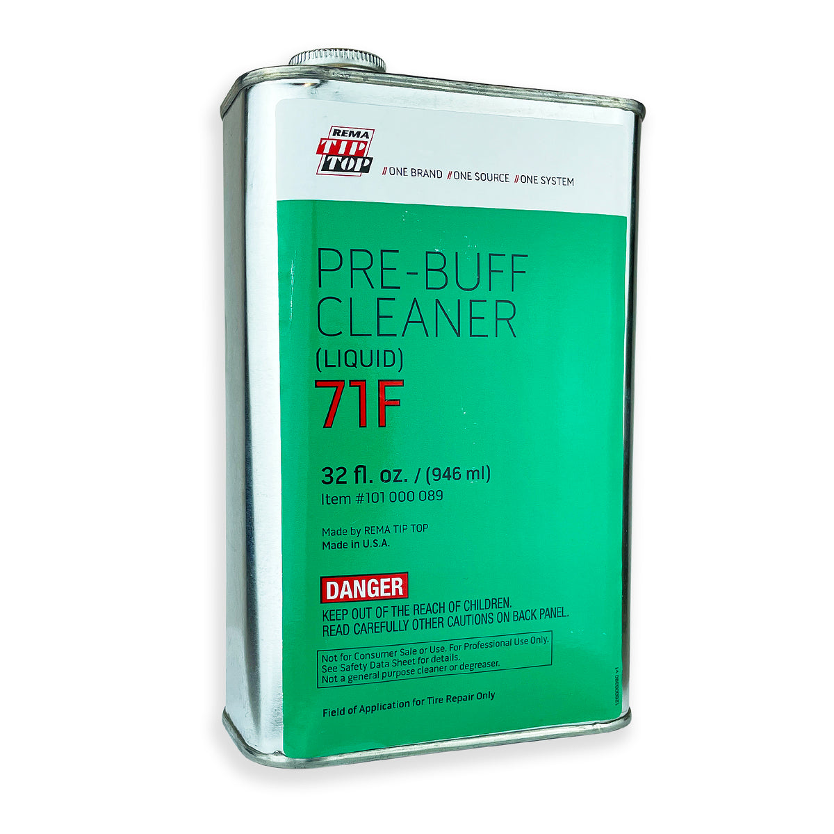 Can of REMA 71F Pre-Buff Cleaner Liquid for Tire Patch Repairs 32oz ...